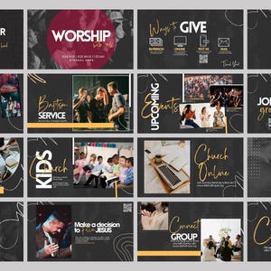 Church ANIMATED Announcement Slides, Church Template, Church Social ...