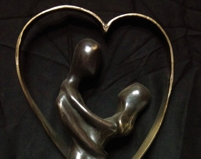 Lovely Statue Couple Marriage Bronze Brass Collectable Art Home ...