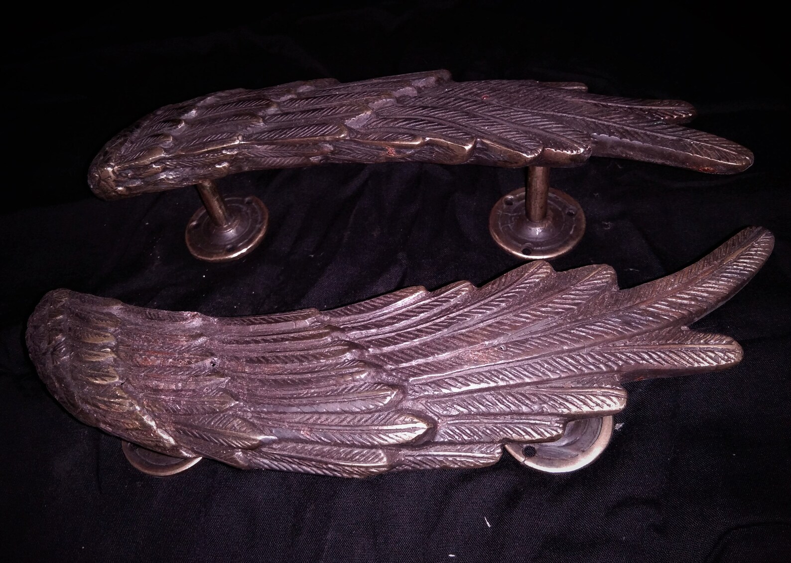 Angel Wings Door Handles Pair Couple 9.5 Beautiful - Etsy
