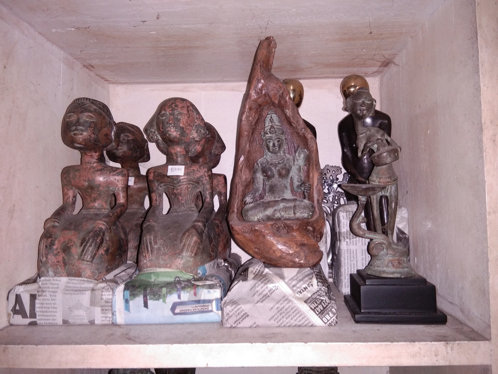 Ganesha With Trishula Shiva Weapon Bronze Brass Statue | Etsy