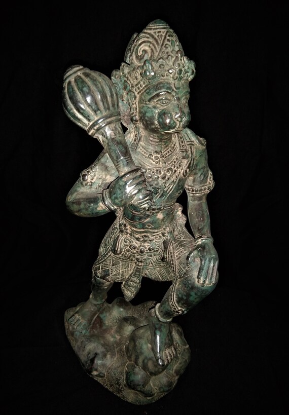 Masterpiece Hanuman Monkey King Statue 12 on Stone Altar | Etsy