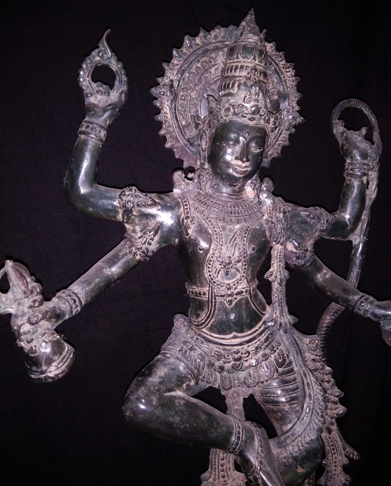 Hindu God Vasudeva Lord Krishna Statue 4 Hand Dancing on | Etsy