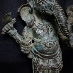 Ganesh Multi Hand Bronze Brass Statue 8 Standing - Etsy