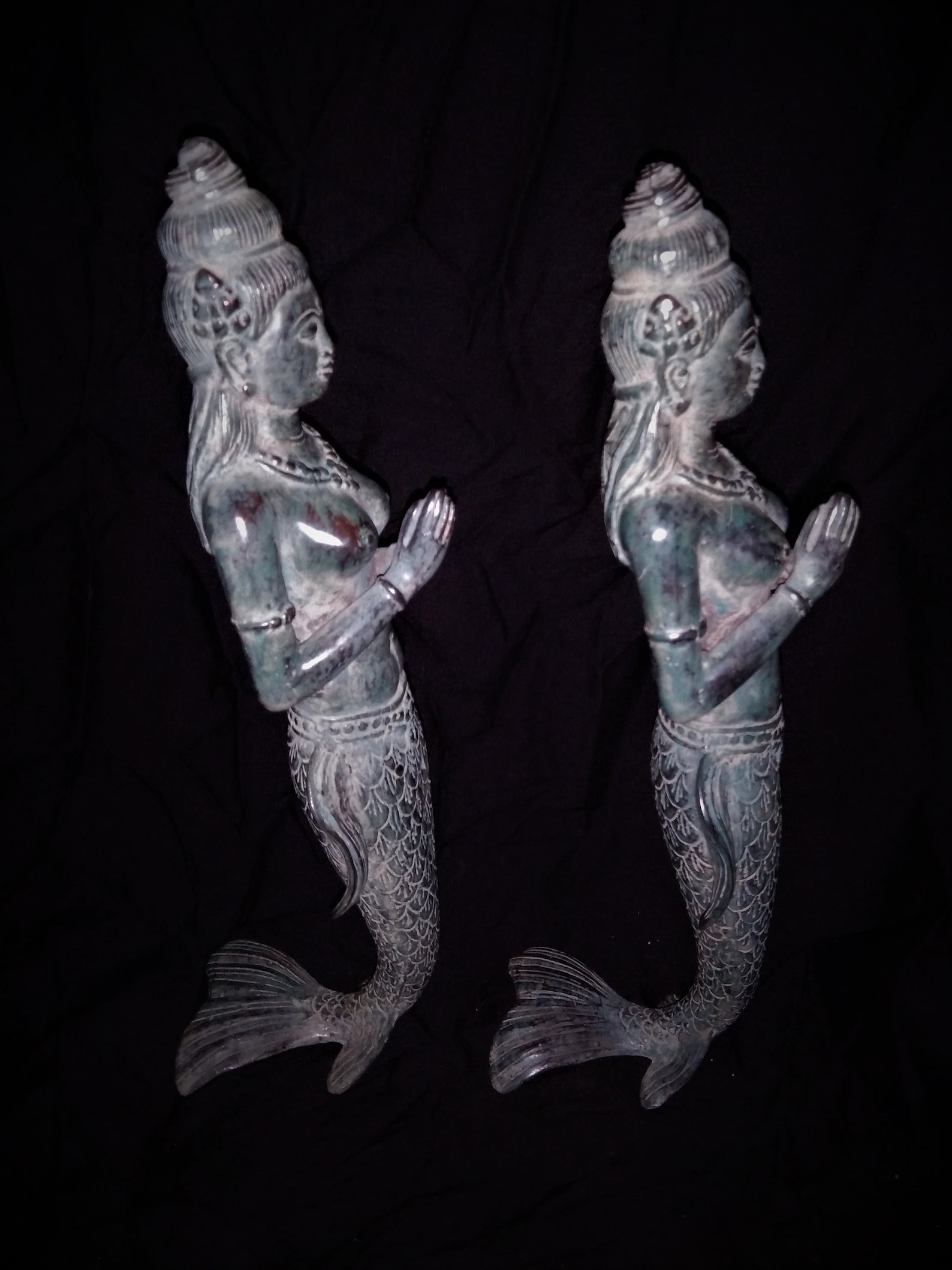 Beautiful 10 Mermaid Angel Pair Couple Unique Fine Art - Etsy