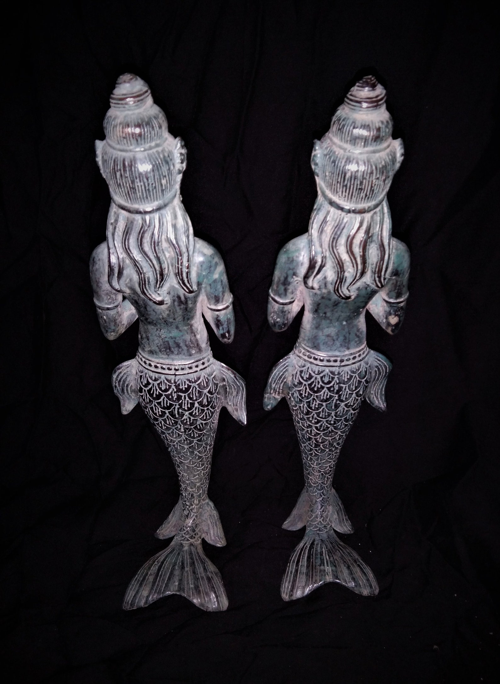 Beautiful 10 Mermaid Angel Pair Couple Unique Fine Art - Etsy