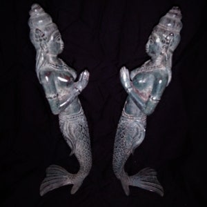 Beautiful 10 Mermaid Angel Pair Couple Unique Fine Art - Etsy
