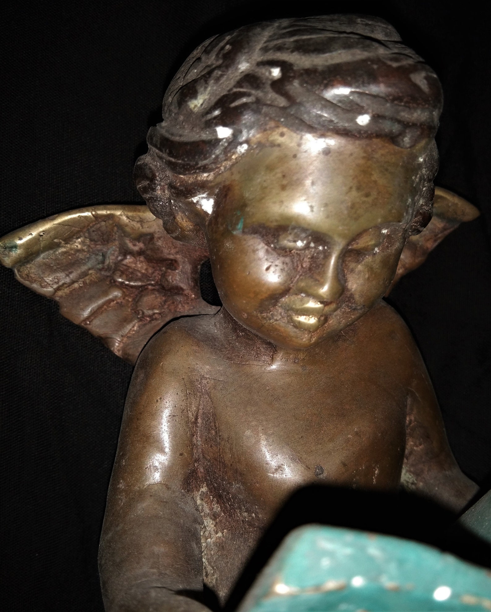 Little Angel Reading Book Statue Collectable Baby Unique Art | Etsy