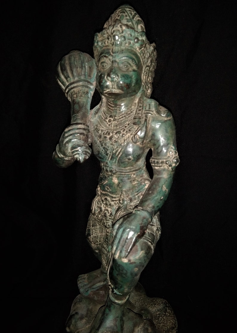 Masterpiece Hanuman Monkey King Statue 12 on Stone Altar | Etsy