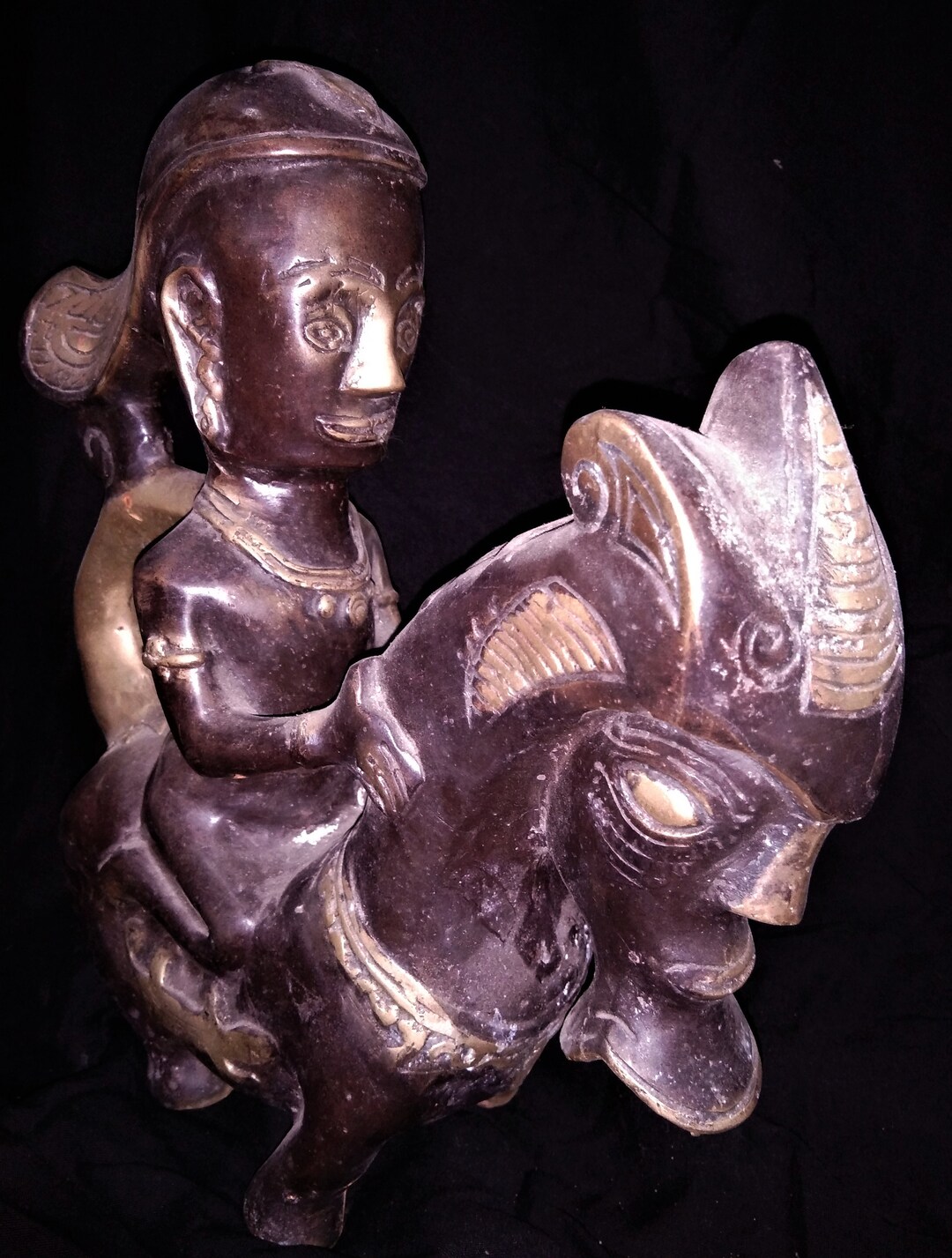 Batak Primitive Riding Horse Bronze Brass Statue 10.5 - Etsy