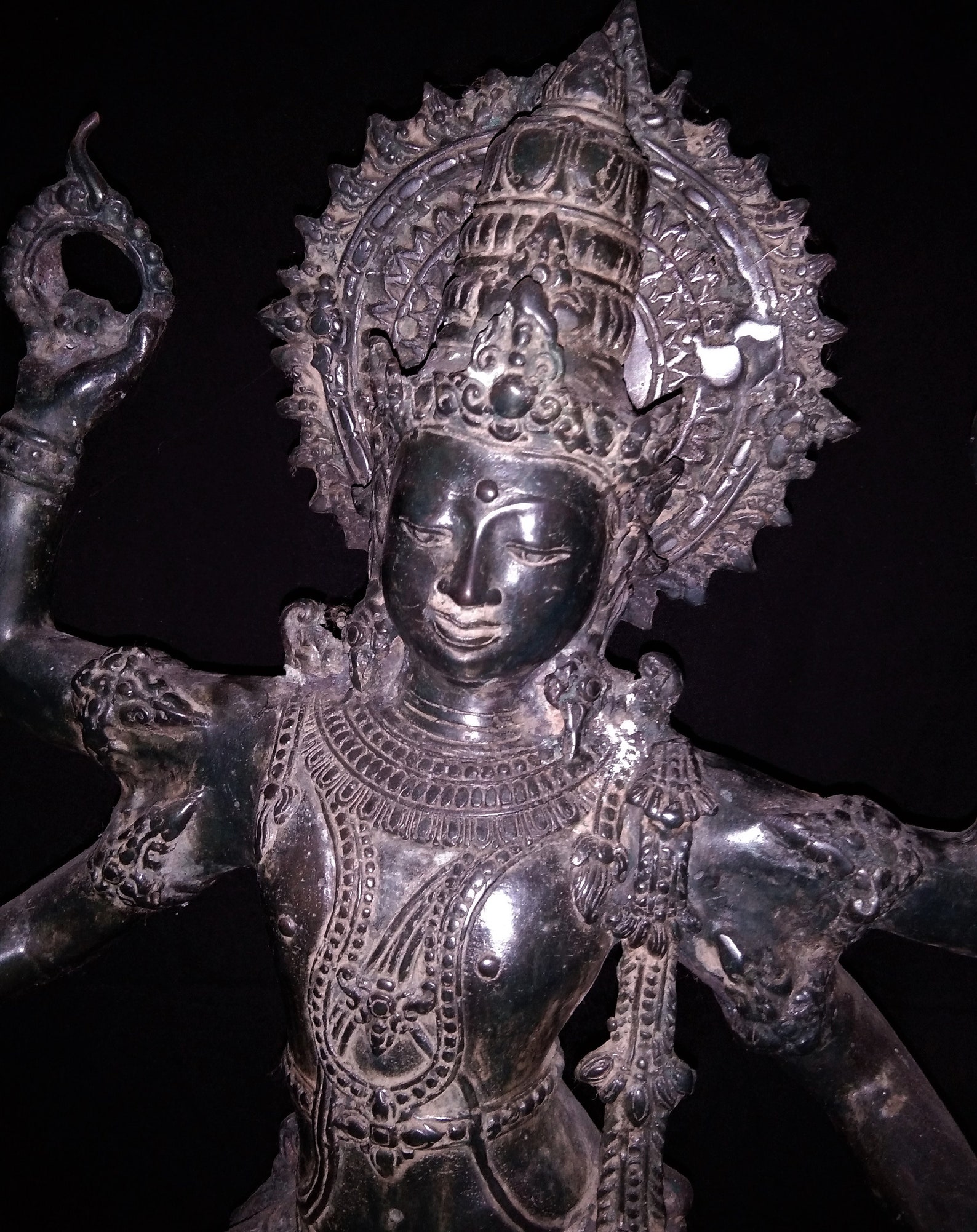 Hindu God Vasudeva Lord Krishna Statue 4 Hand Dancing on | Etsy