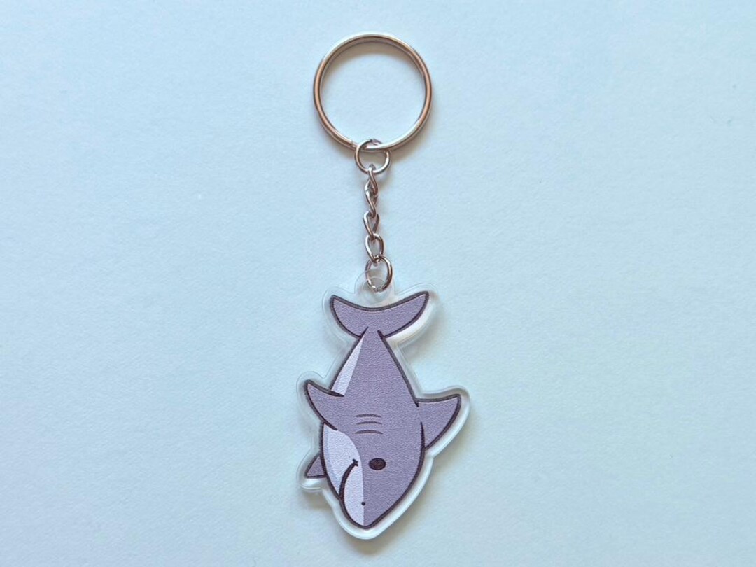 Shark Keychain. Cute Shark Key Ring. Shark Accessories. Shark Gift ...