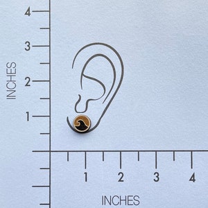 Surfer Studs. Wooden Wave Earrings. Sterling Silver. Gifts for - Etsy ...