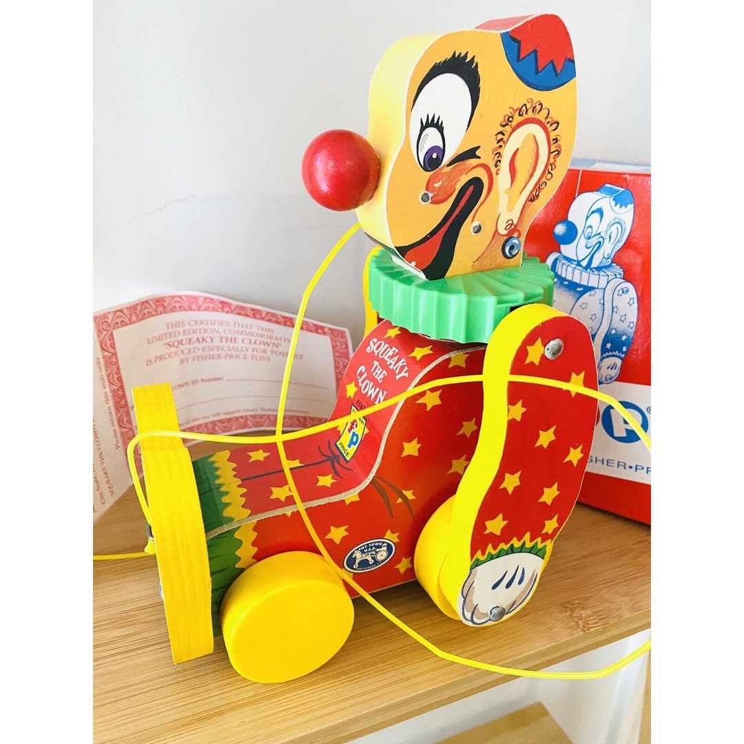 Fisher Price Squeaky the Clown Limited Ed Low 109/5000 Collectible 1995 ...