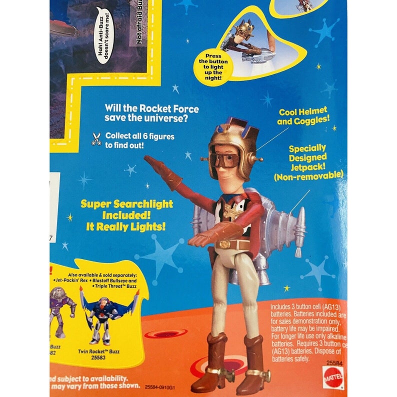 Rare Disney Pixar Toy Story 2 Rocket Force Soarin Sheriff - Etsy