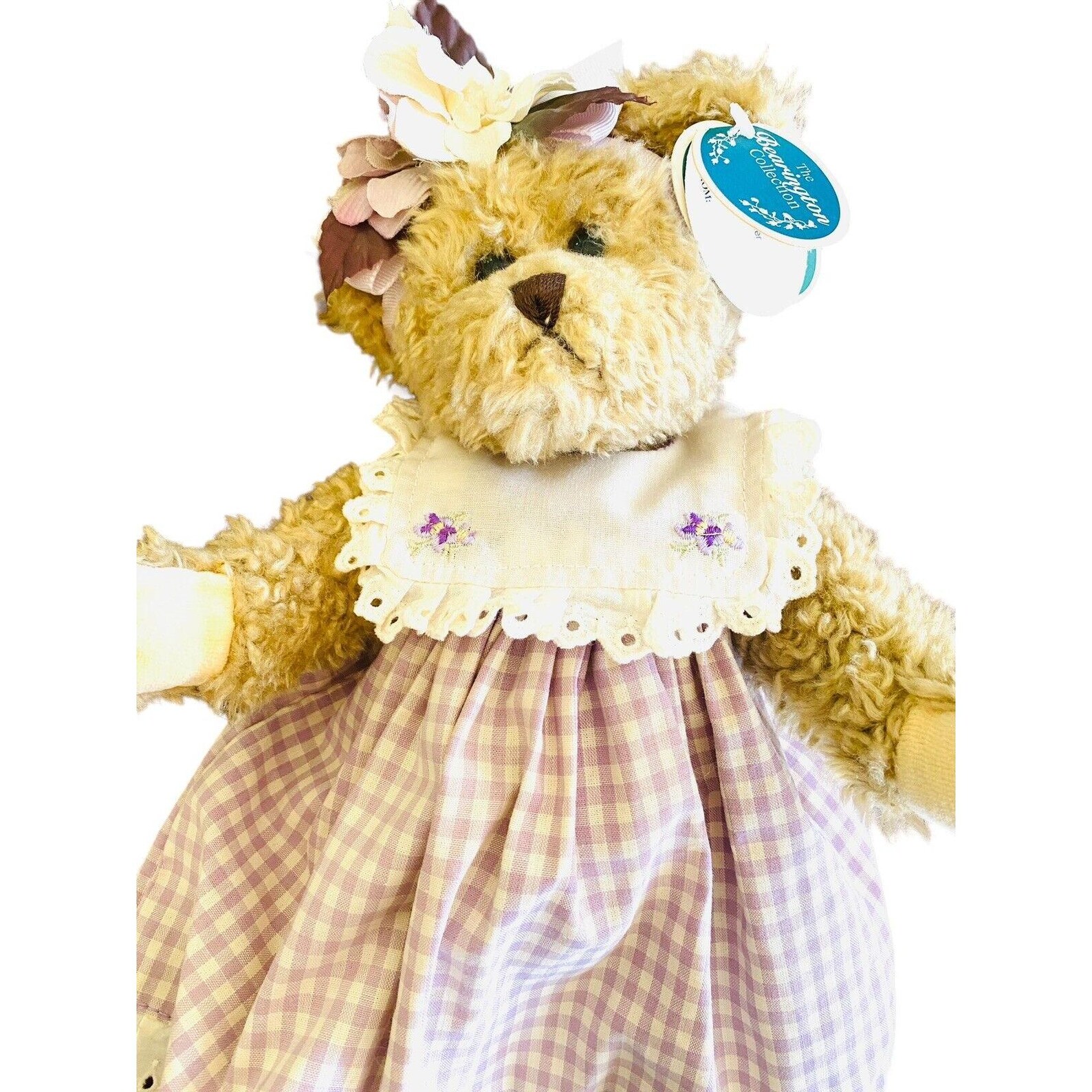 Bearington Bear Jennifer #1554 NWT Purple Gingham Dress - Etsy