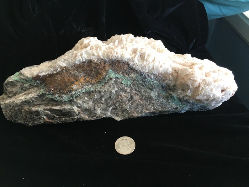 20% off Sale CALCITE With TURQUOISE With White Blade Calcite on Top ...