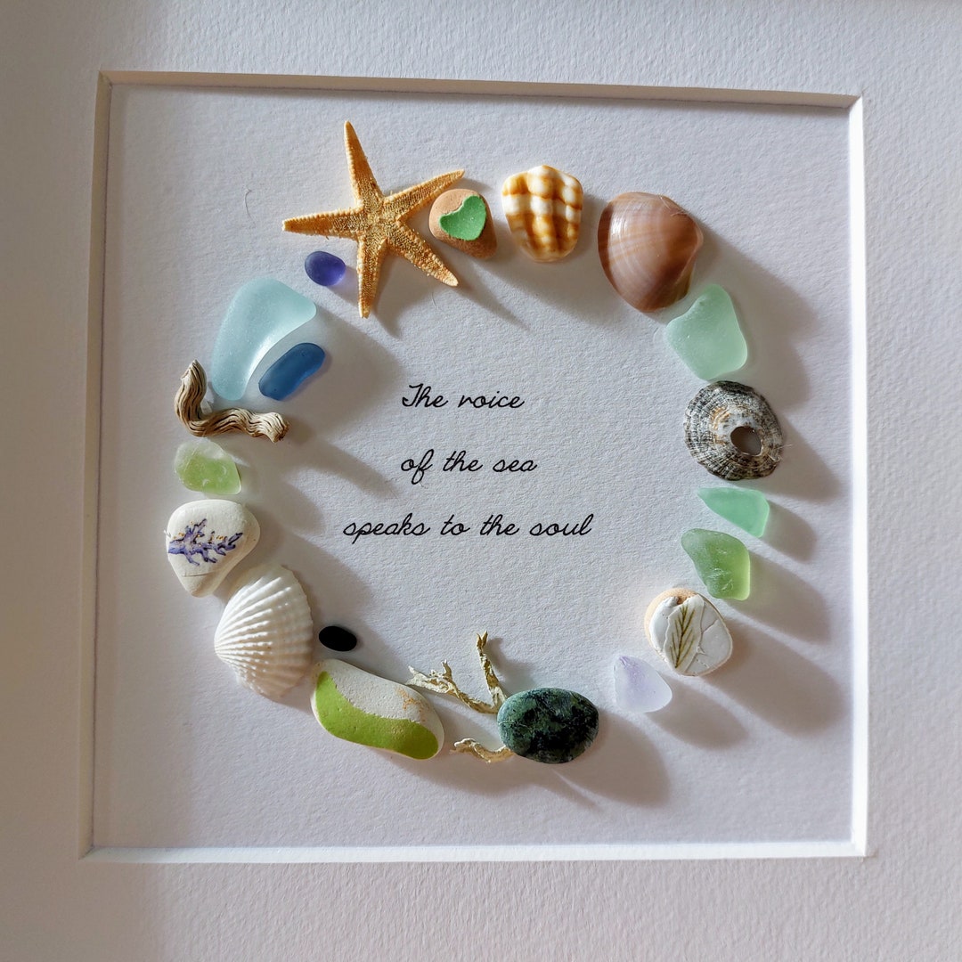 Sea Glass Art Picture - Etsy