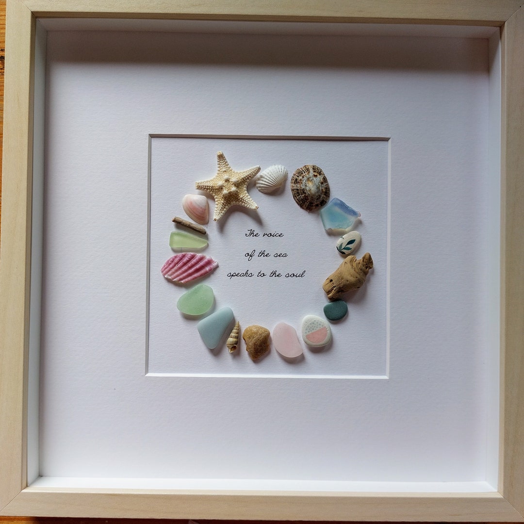 Sea Glass Art Picture - Etsy