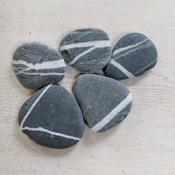 Striped Stone - Etsy