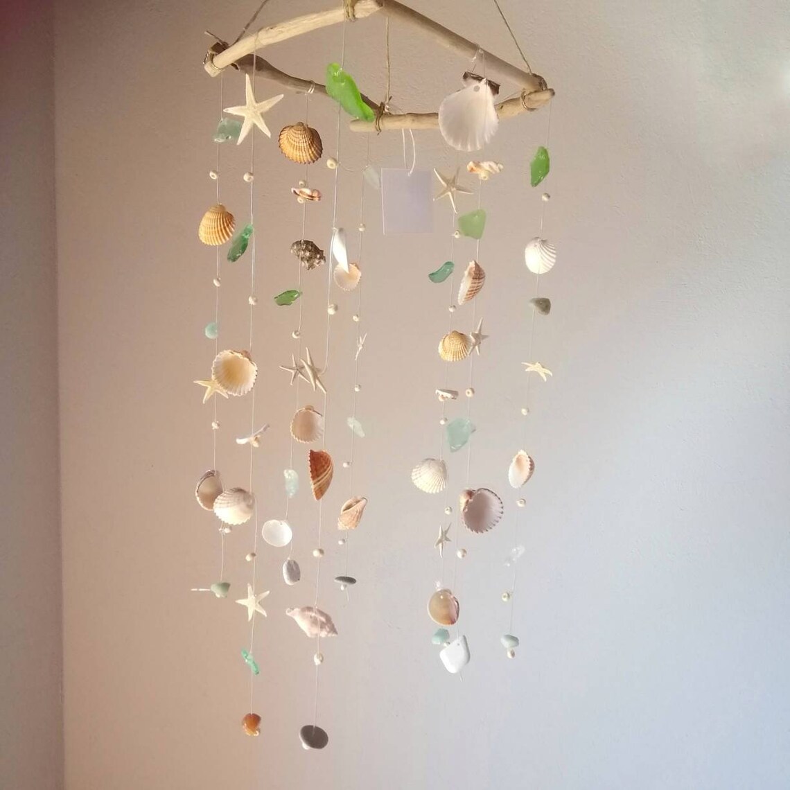 Decorazione Esterna Colorata Acchiappasogni In Legno Con Conchiglie ...