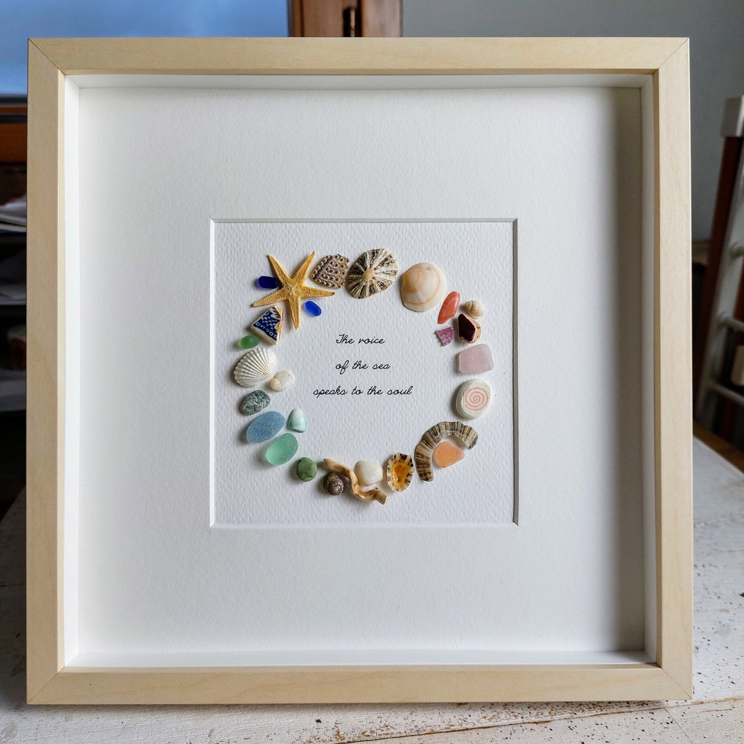 Sea Glass Art Picture - Etsy