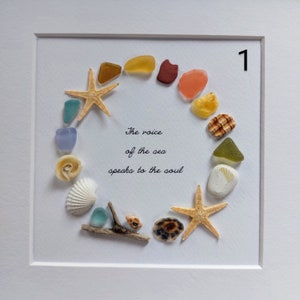 Sea Glass Art Picture - Etsy