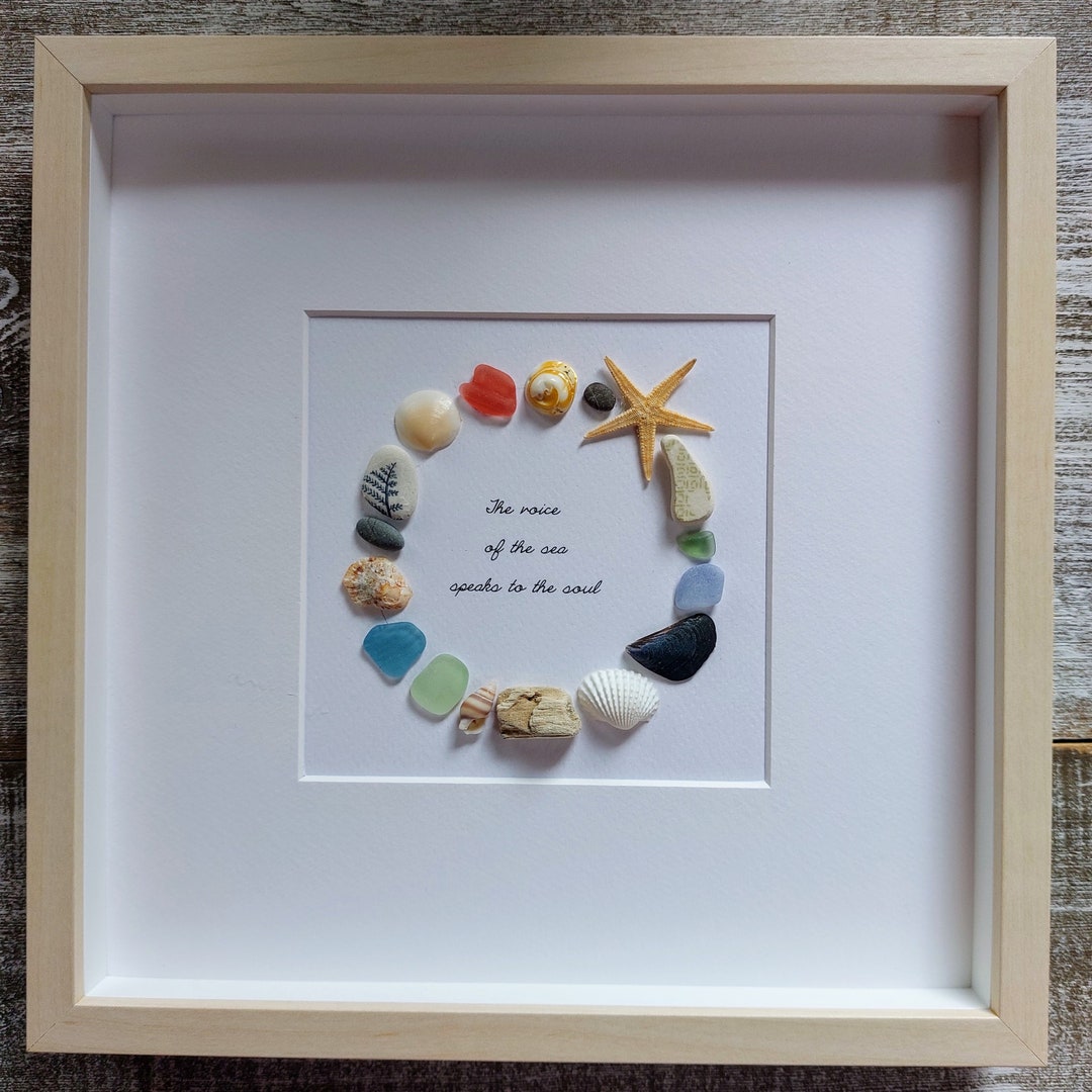 Sea Glass Art Picture - Etsy