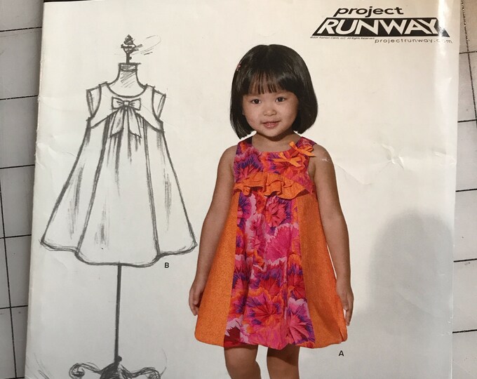 New Look 6115 Little Girls Dress Pattern Uncut - Etsy