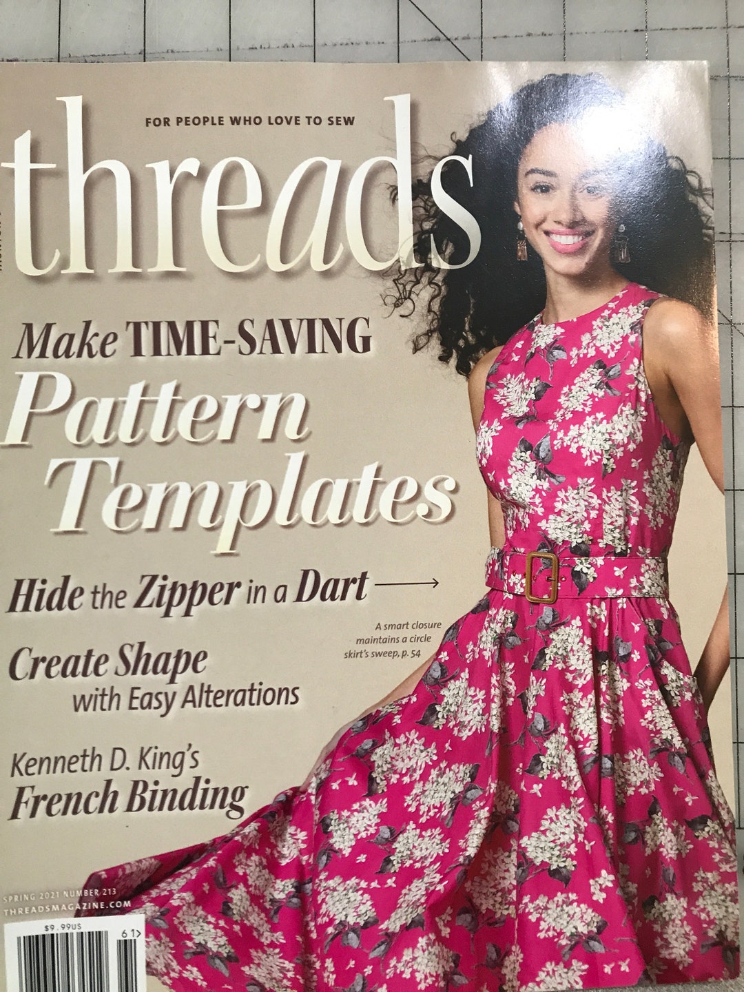 Threads Magazine Spring 2021 Number 213 - French Binding, Pattern ...
