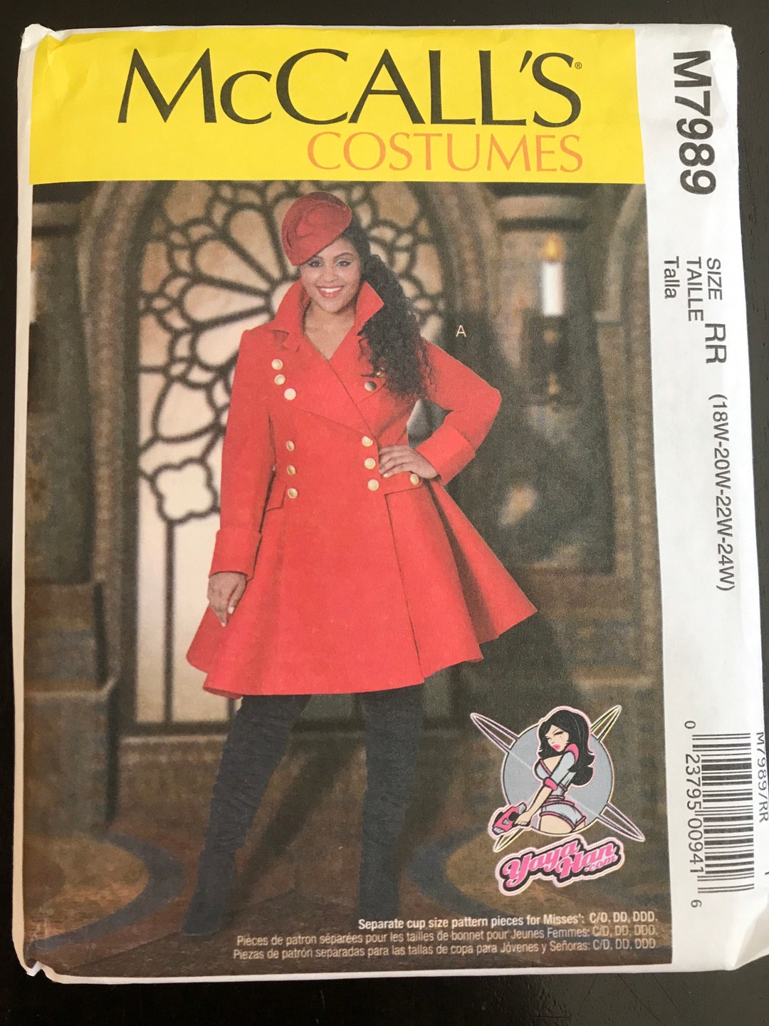 Mccalls 7989 Yaya Han Coat Cosplay Fantasy LARP Costume Priestess UNCUT ...