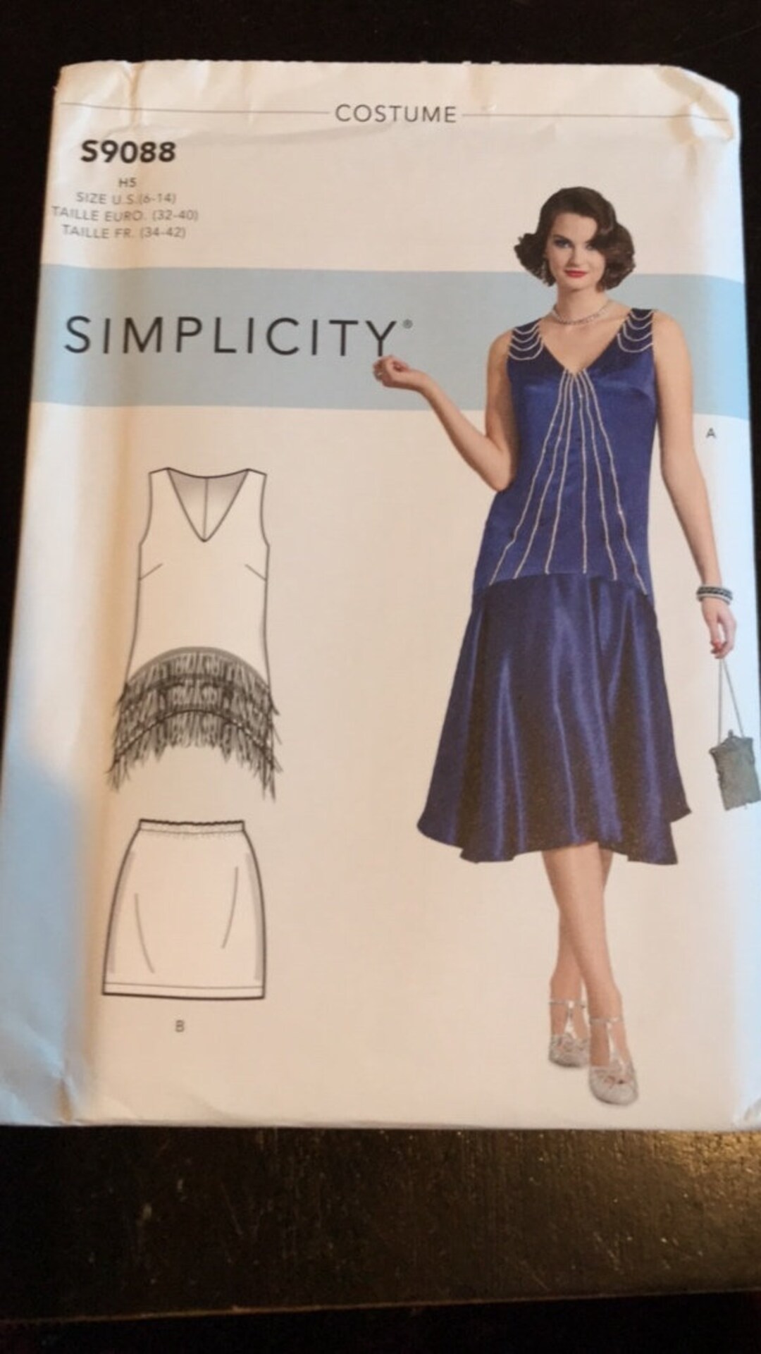Simplicity 9088 Cosplay Fantasy LARP Costume Flapper Dress UNCUT - Etsy