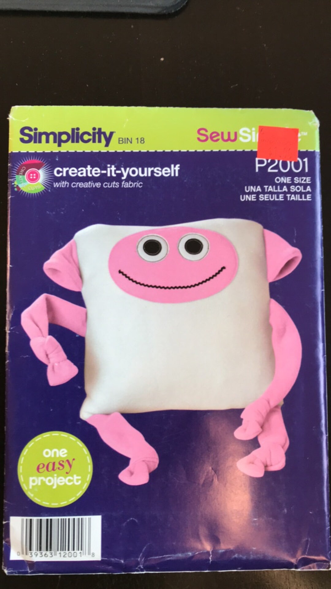 Simplicity 2001 DIY CRAFT Stuffed Pillow Pet Pattern Uncut - Etsy