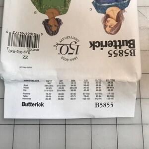 Butterick 5855 Top Pattern UNCUT - Etsy