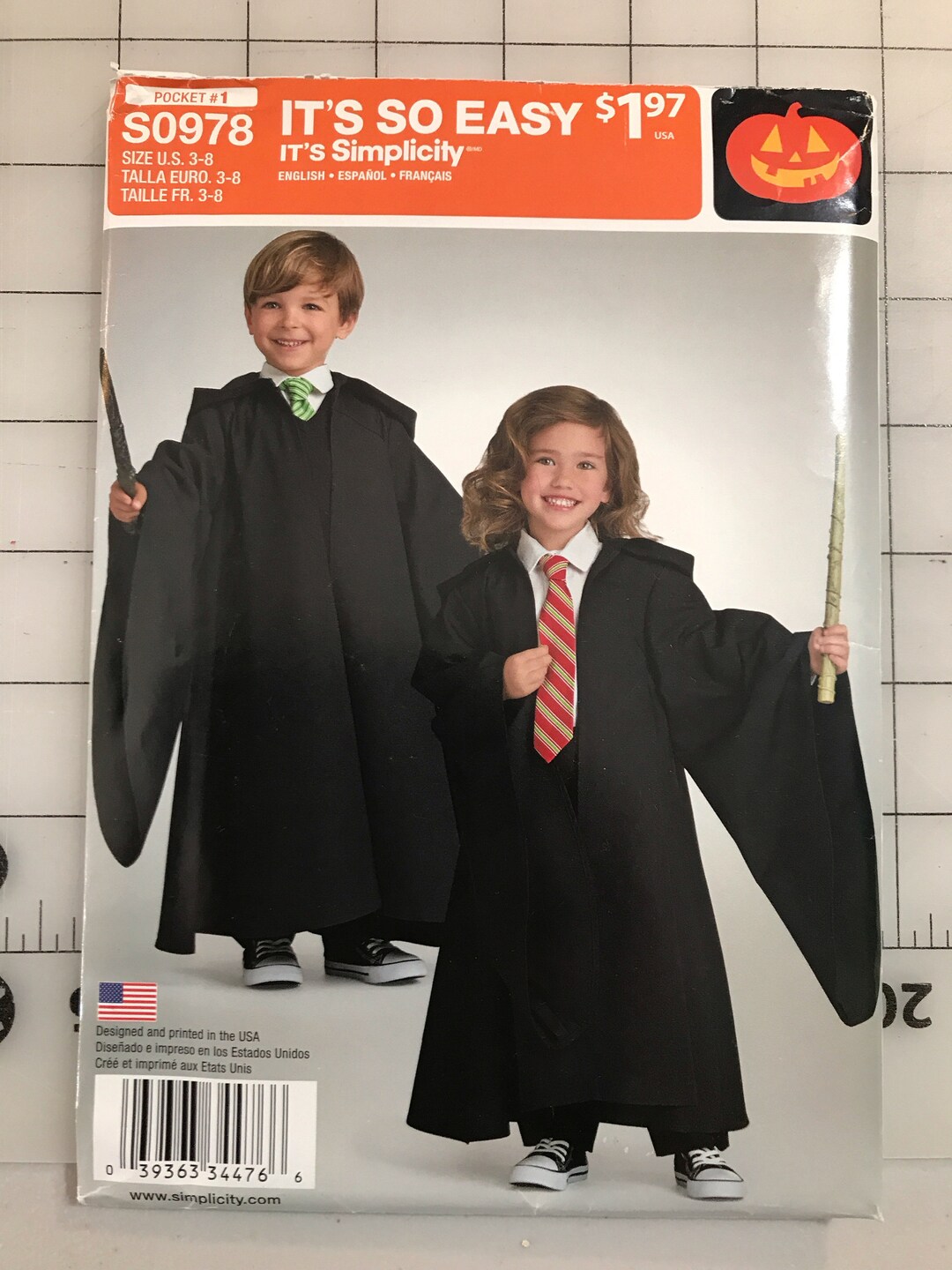 Simplicity 0978 Cosplay Fantasy LARP Costume Harry Potter Pattern UNCUT ...