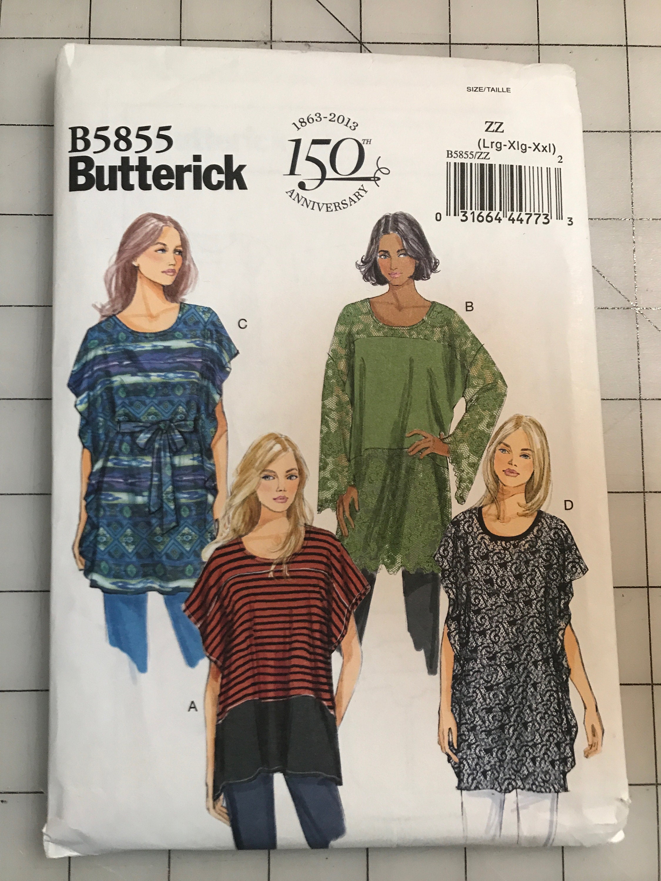 Butterick 5855 Top Pattern UNCUT - Etsy