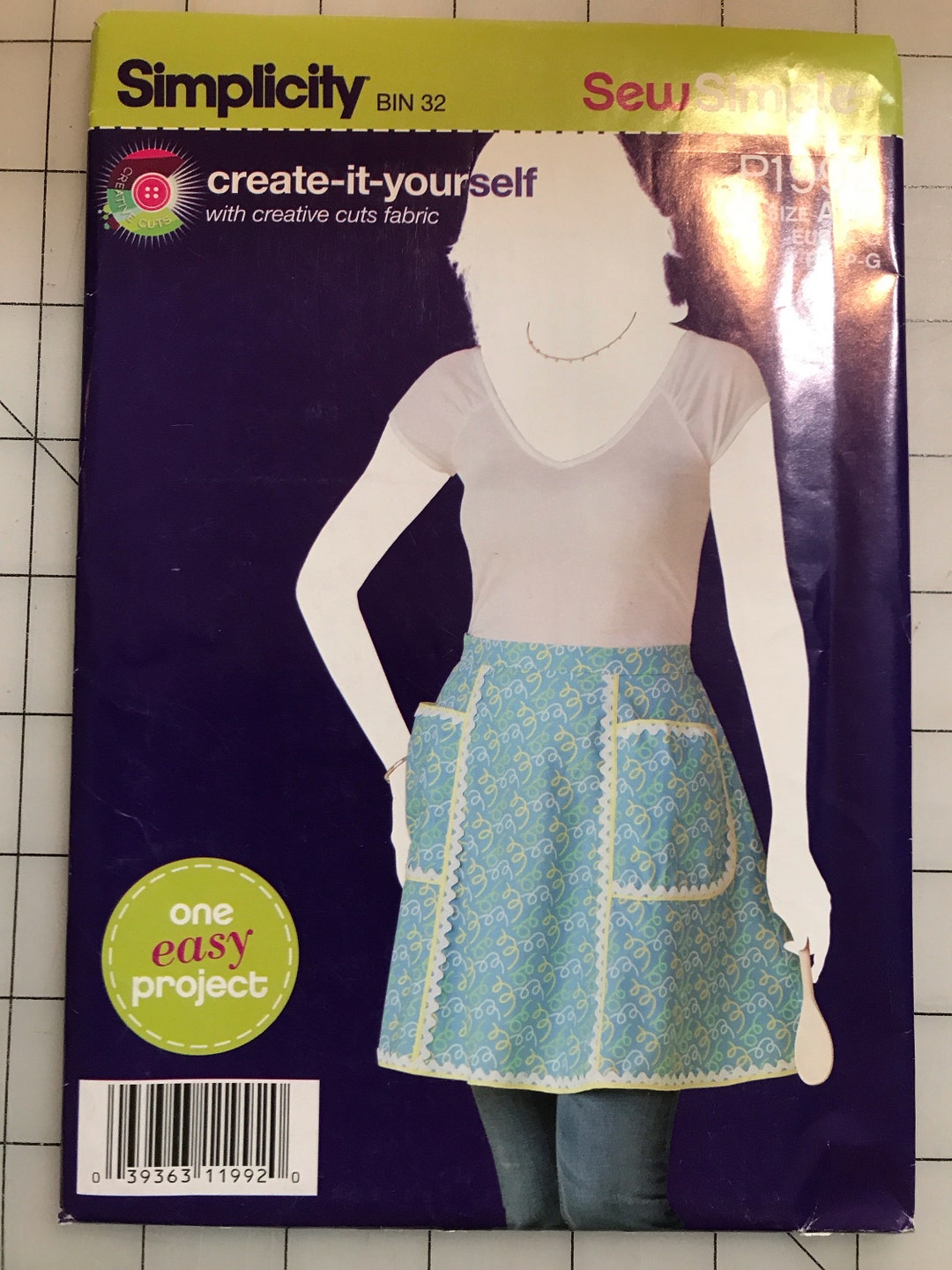 Simplicity 1992 DIY APRON Pattern Uncut - Etsy