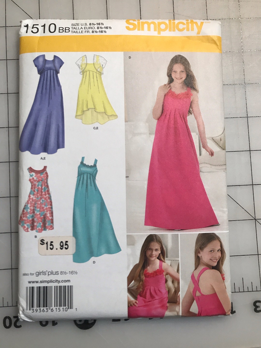 Simplicity 1510 Little GIRL Dress Pattern - Uncut - Etsy