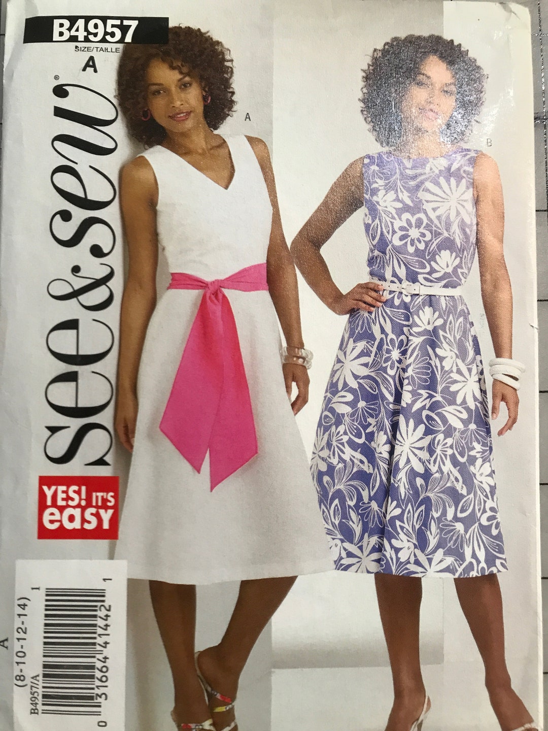 Butterick 4957 Dress Pattern Uncut - Etsy