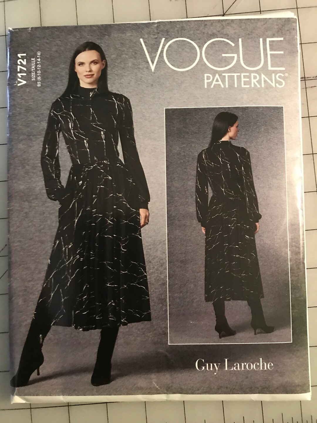 Vogue 1721 Guy Laroche Couture Dress Pattern Uncut - Etsy