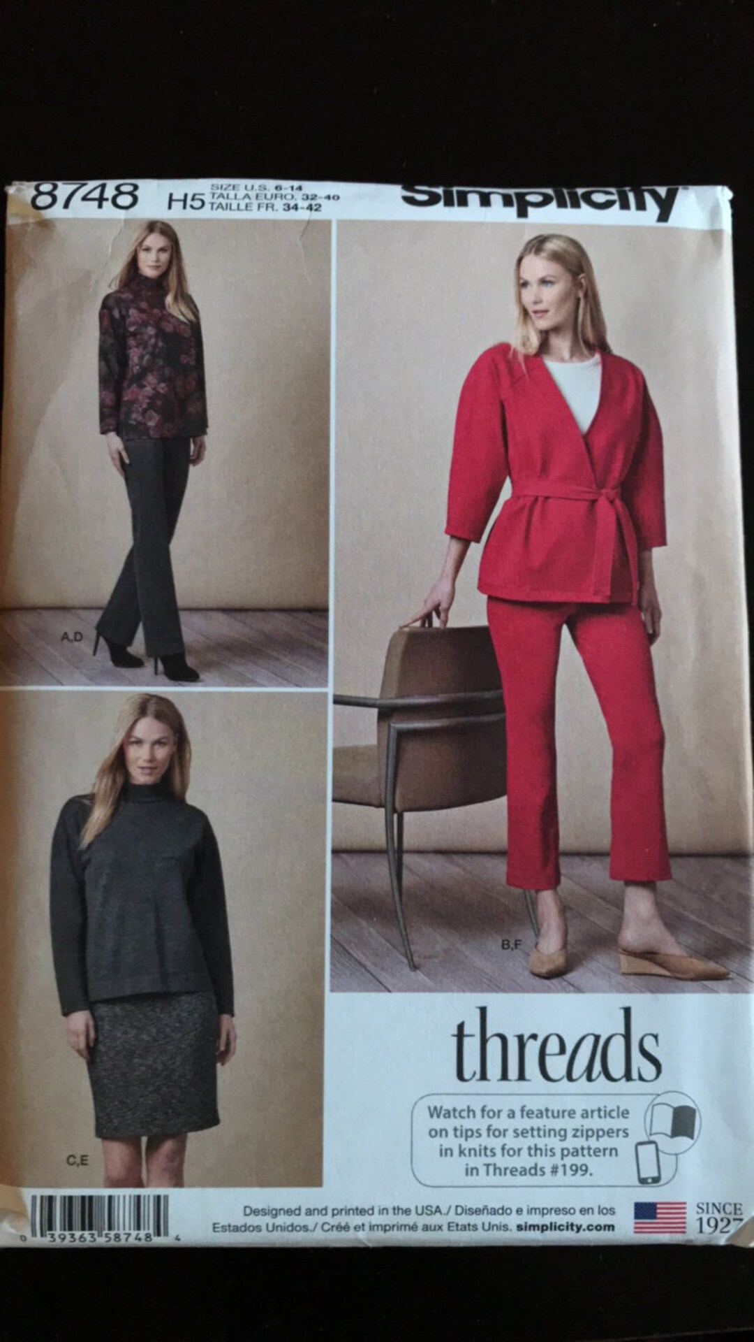 Simplicity 8748 Womens Suit Pattern Uncut - Etsy