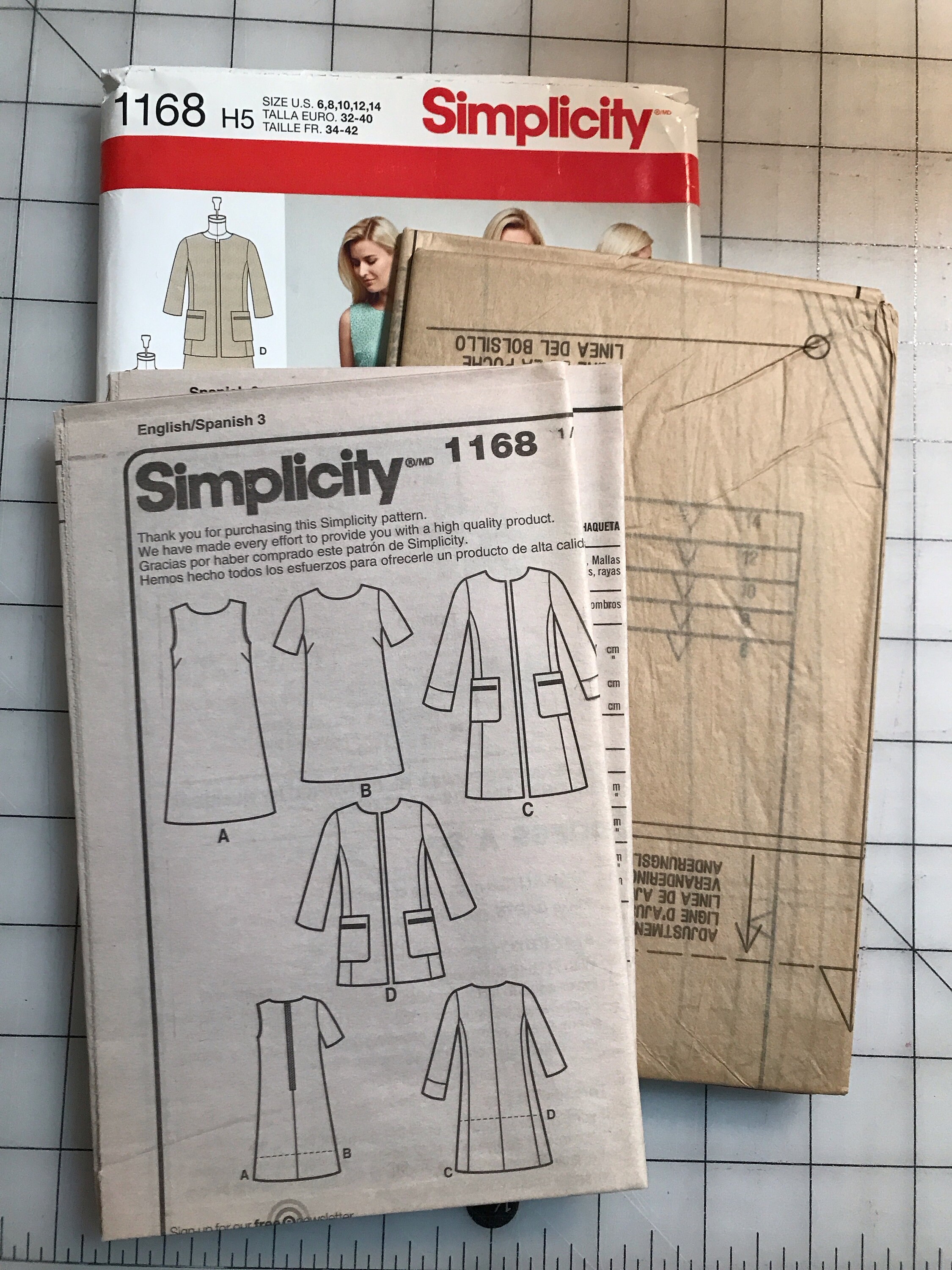 Simplicity 1168 Womens Dress Pattern Coat Pattern UNCUT Retro Style ...