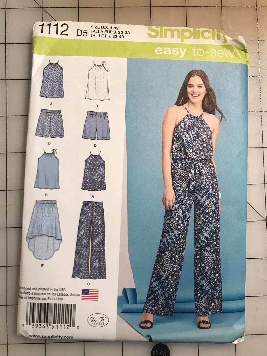Simplicity 1112 Sewing Pattern, Skirt, Pants, Top - Size 4-12 - Etsy