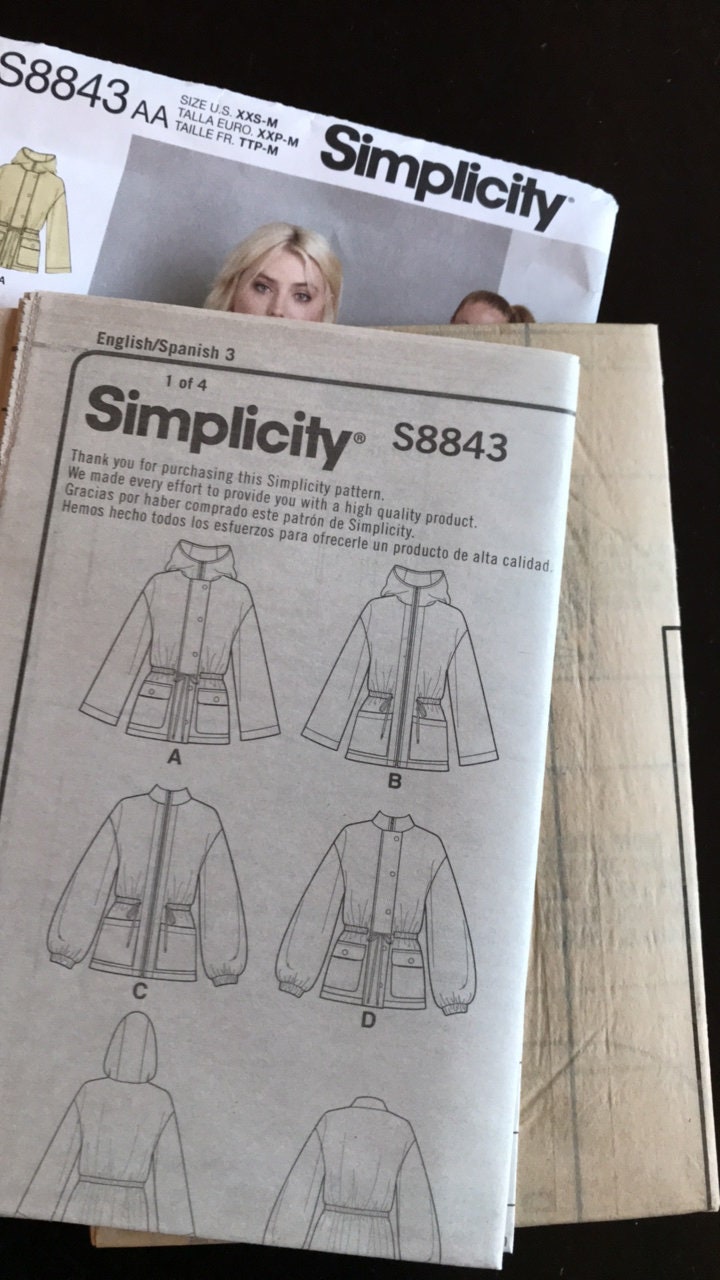 Simplicity 8843 Womens Jacket Pattern Uncut - Etsy