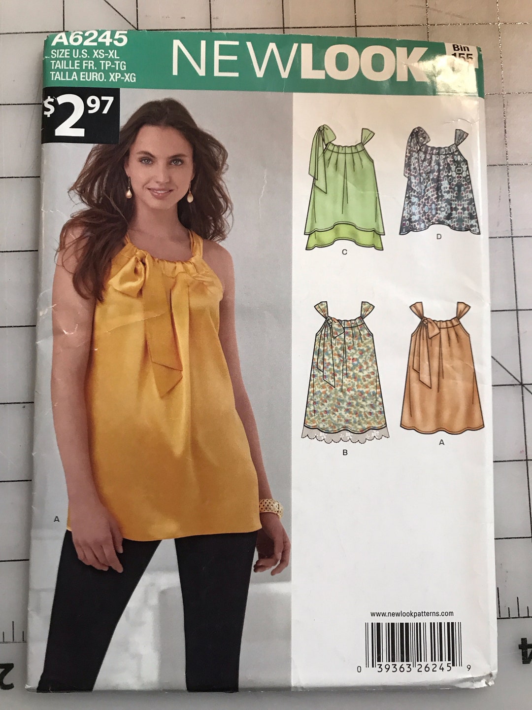 New Look 6245 Top Pattern Uncut - Etsy