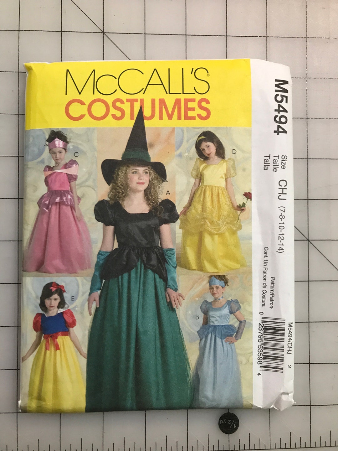Mccall’s 5494 Princess Dress Cosplay Fantasy LARP Costume Pattern UNCUT ...