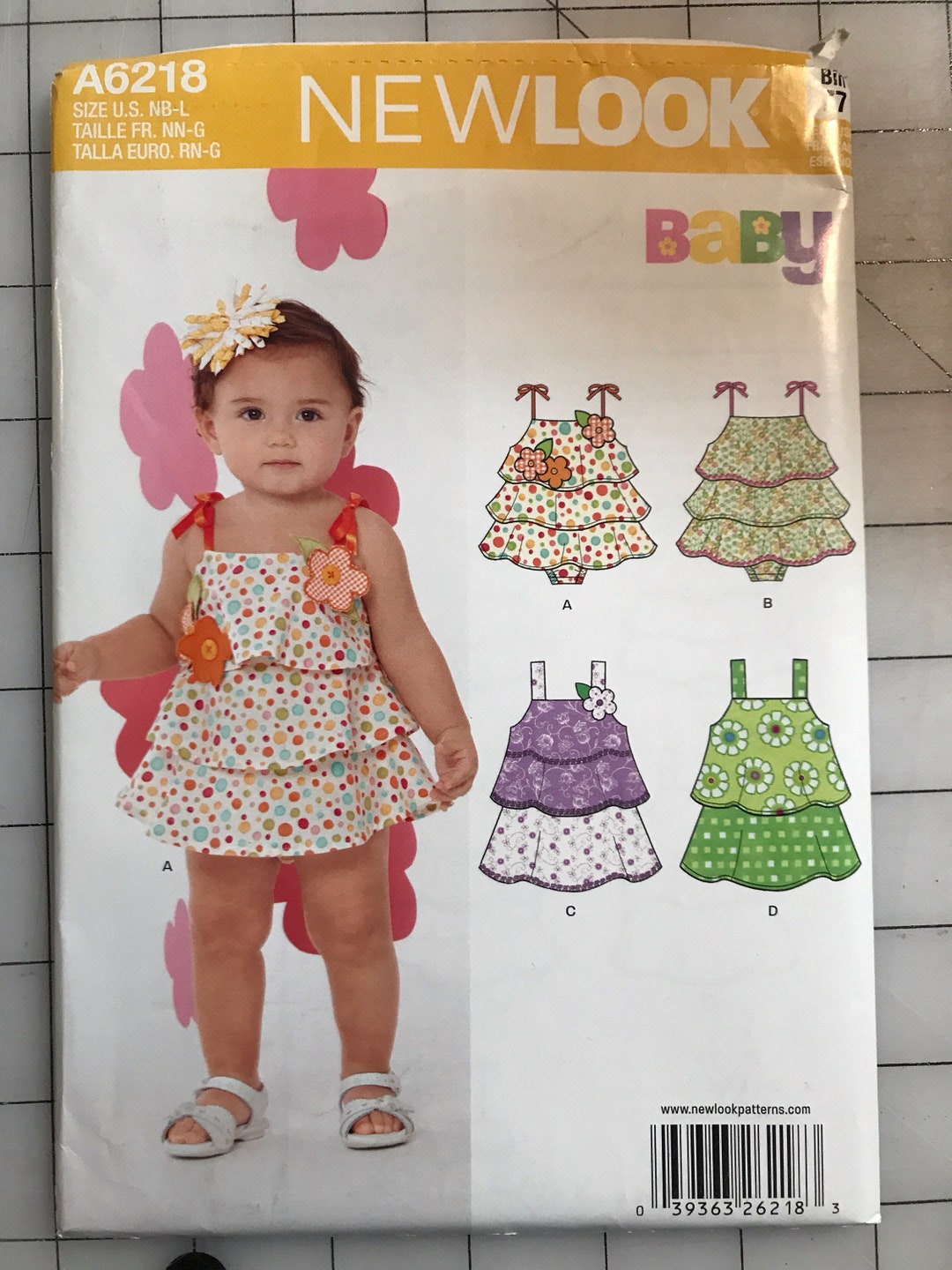 New Look 6218 Infant Dress Pattern Uncut - Etsy