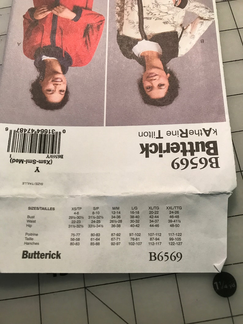 Butterick 6569 Katherine Tilton Jacket Pattern UNCUT - Etsy