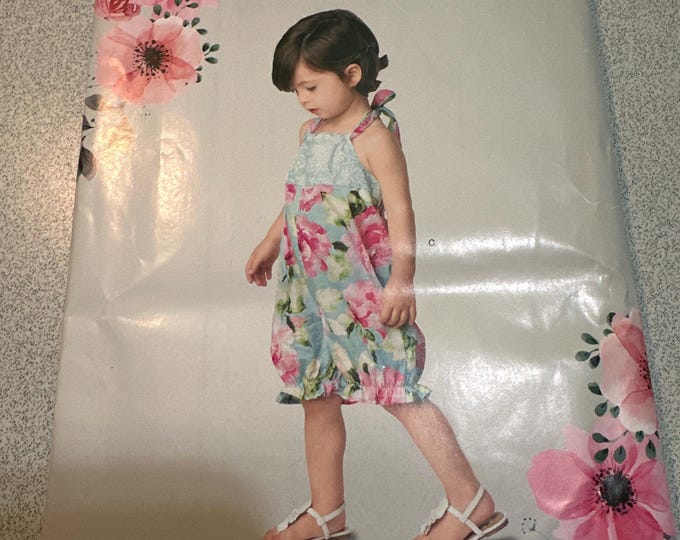 Simplicity 0915 Sewing Pattern - Girls Pinafore, Romper (size 1/2-4) - Etsy