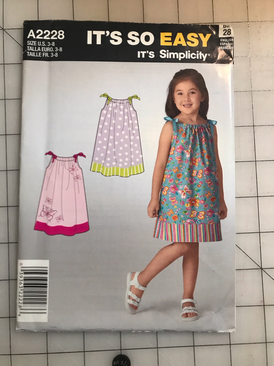 Simplicity 2228 Little GIRL Dress Pattern Uncut - Etsy