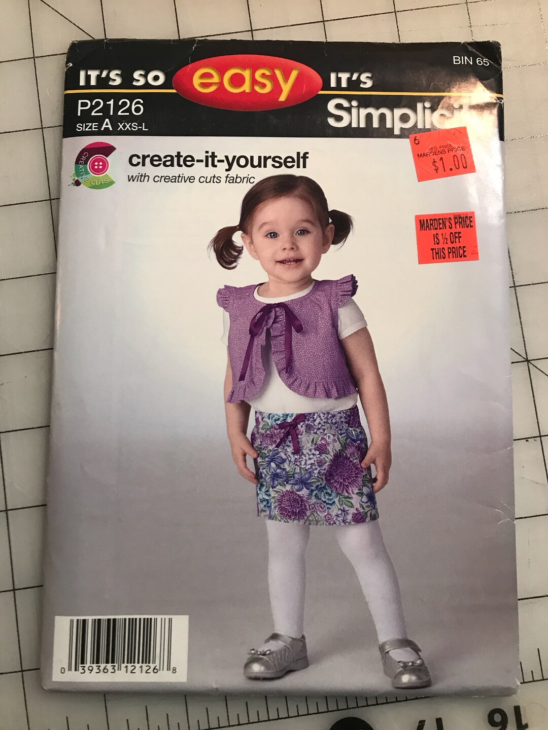 Simplicity 2126 Little GIRL Skirt Pattern Top Pattern - Uncut - Etsy